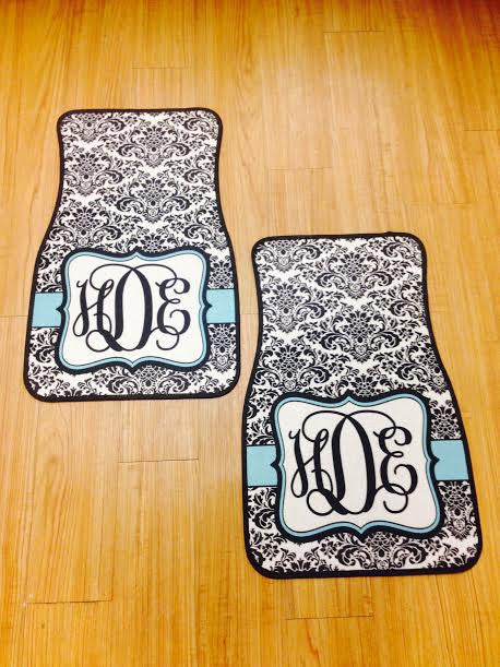 Monogram Car Mats – KK's